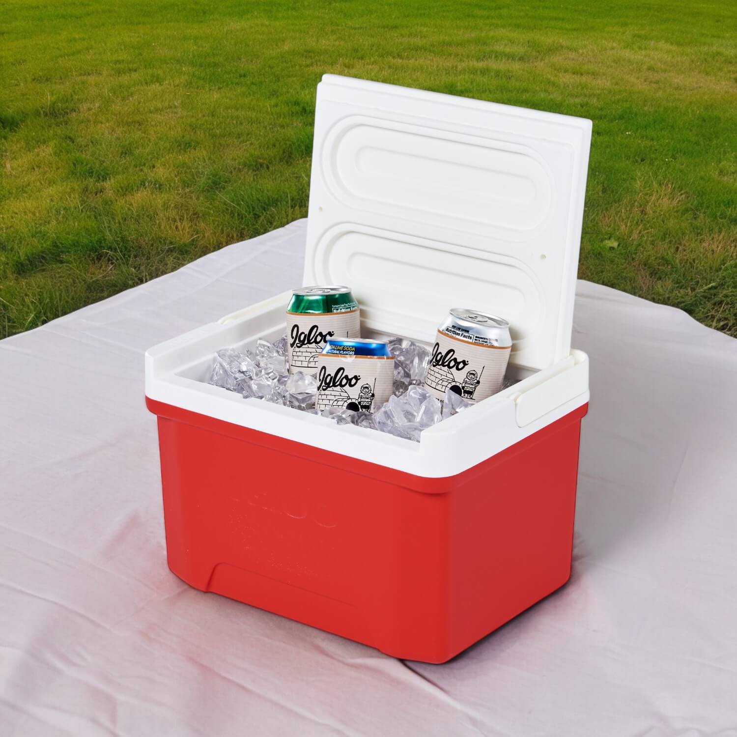 COOLER IGLOO NEVERA HIELERA BREEZE ROJO 8.5 LITROS IG32372 PVC