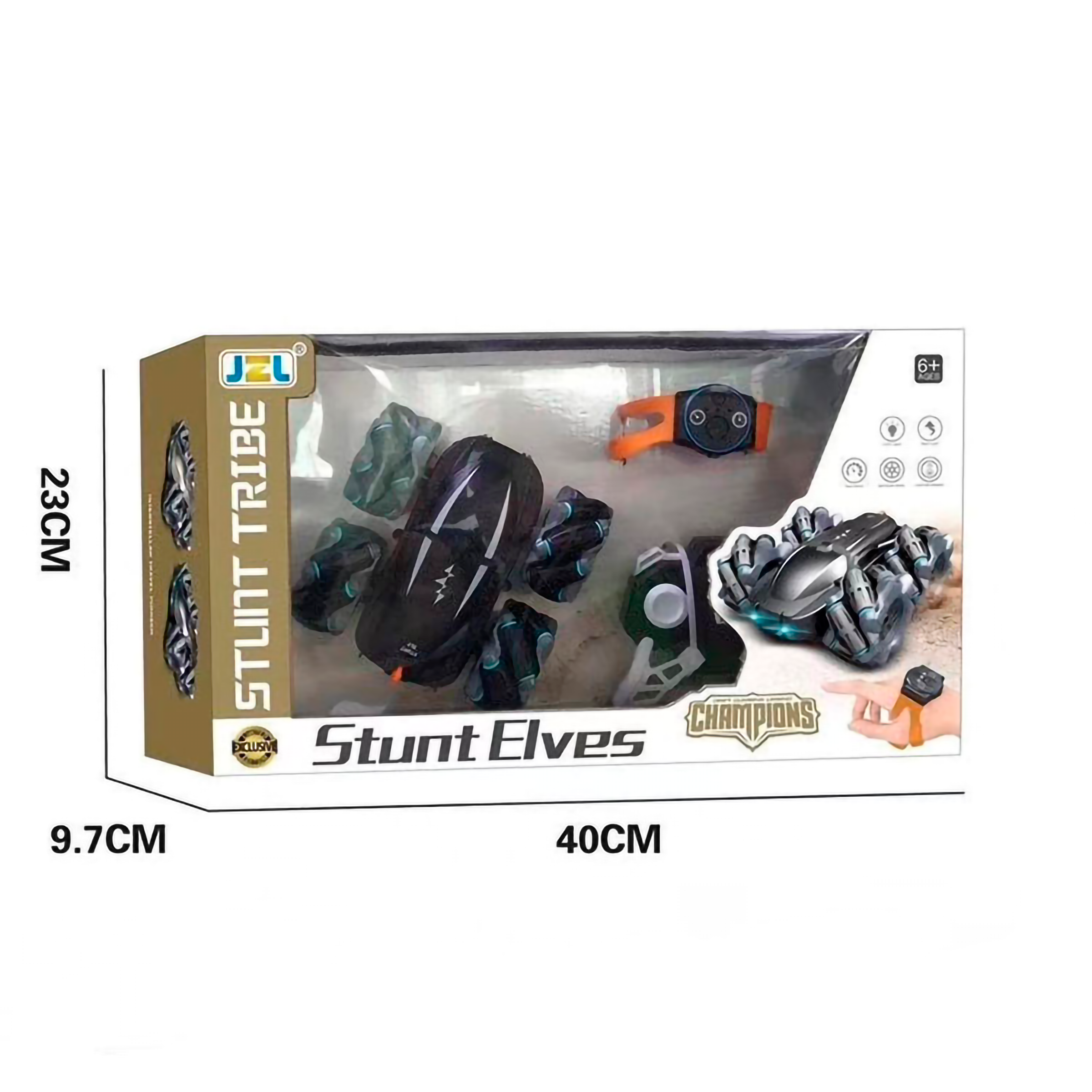 Ripley - AUTO CONTROL REMOTO COMEG 3555-1 GRIS Y GESTOS STUNT ELF