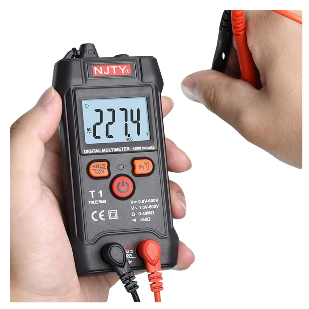 TESTER MULTÍMETRO DIGITAL INTELIGENTE AMPERAJE Y VOLTAJE T1