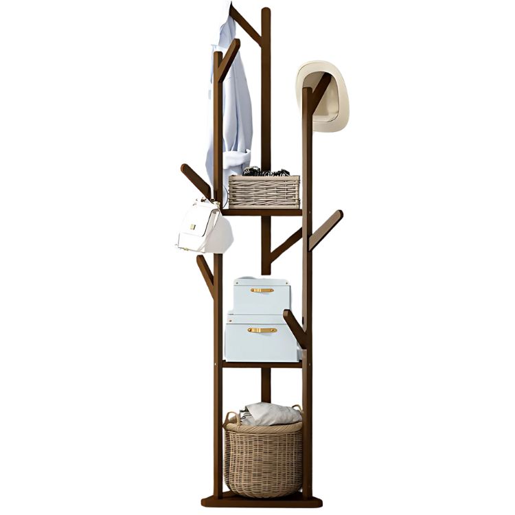 Ripley - PERCHERO DE MADERA BASE TRIANGULAR 170X36CM