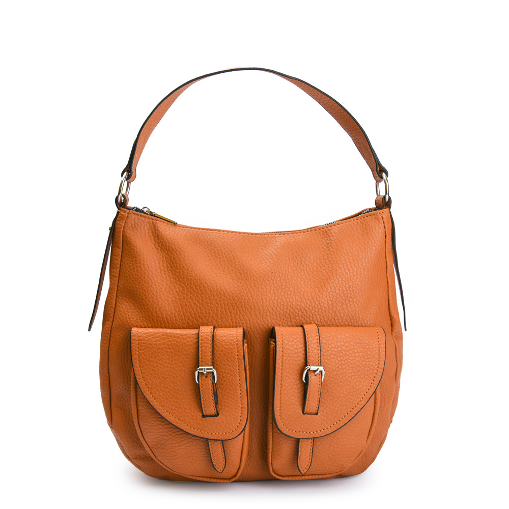 BOLSO OVAL GRANDE BERTHA CAMEL