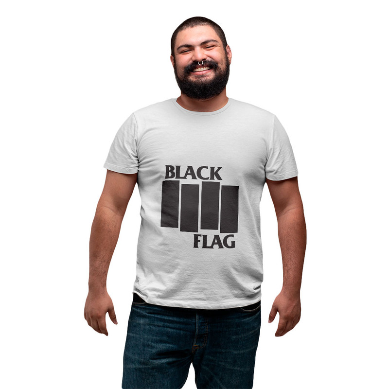 Ripley - POLERA EXTRA GRANDE BLACK FLAG HARDCORE PUNK ROCK SLUDGE