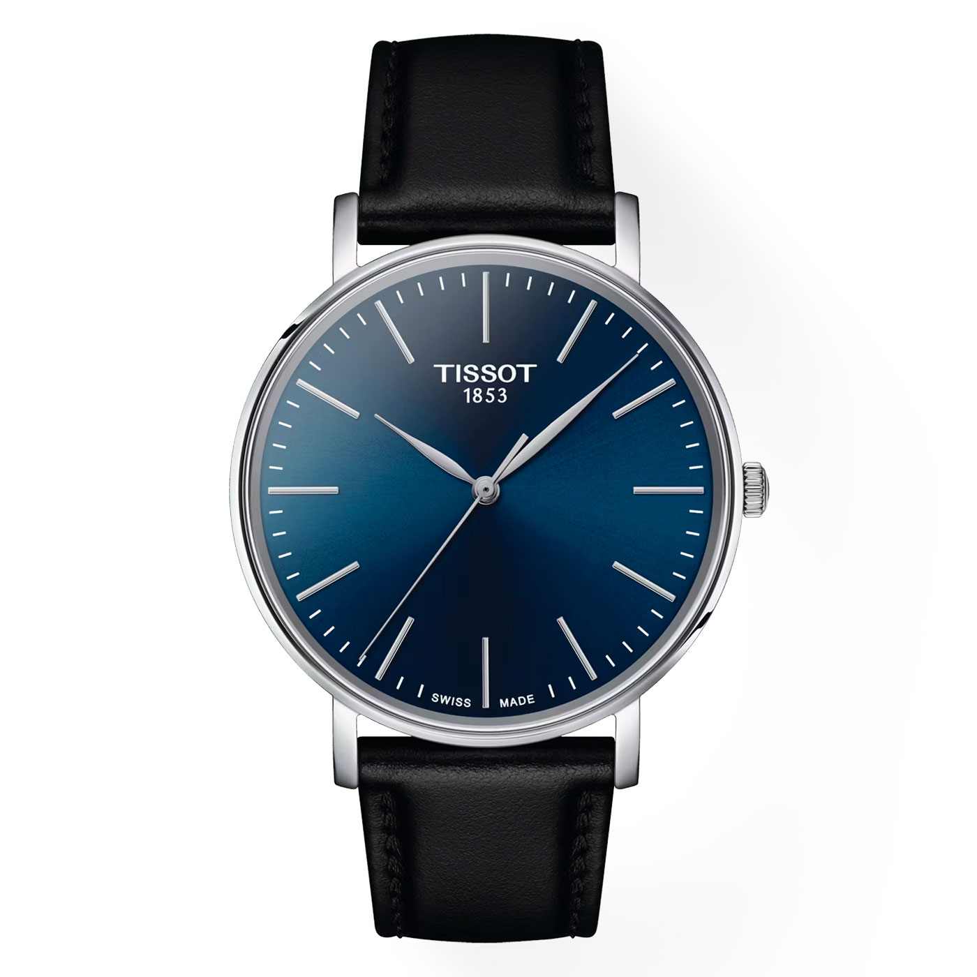 Ripley - RELOJ TISSOT EVERYTIME CUERO AZUL