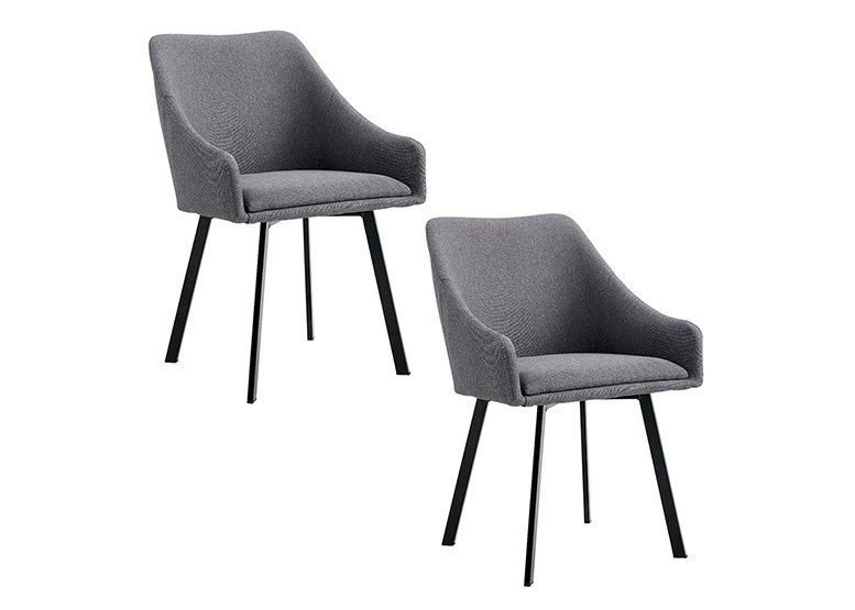 Ripley - PACK 2 SILLAS DE COMEDOR PEREIRA GRIS