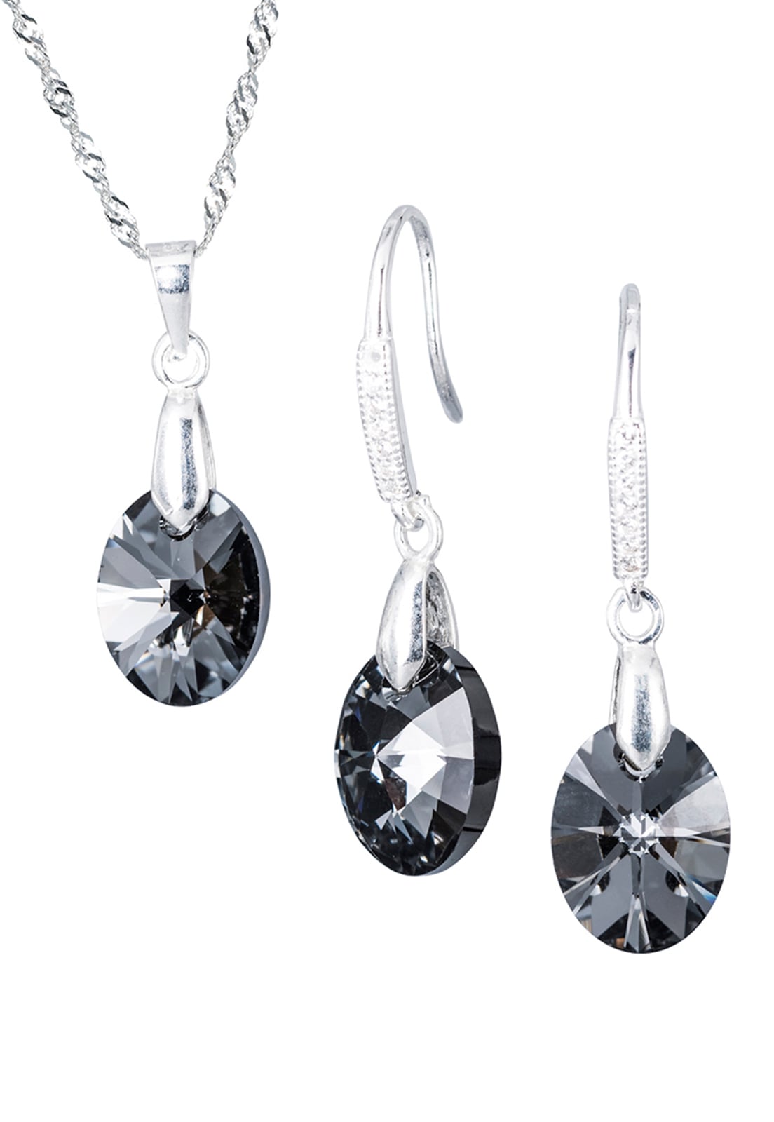 CONJUNTO JOYAS MONTERO PLATA ITALIANA 925 AROS + COLLAR PRAGA Y ...