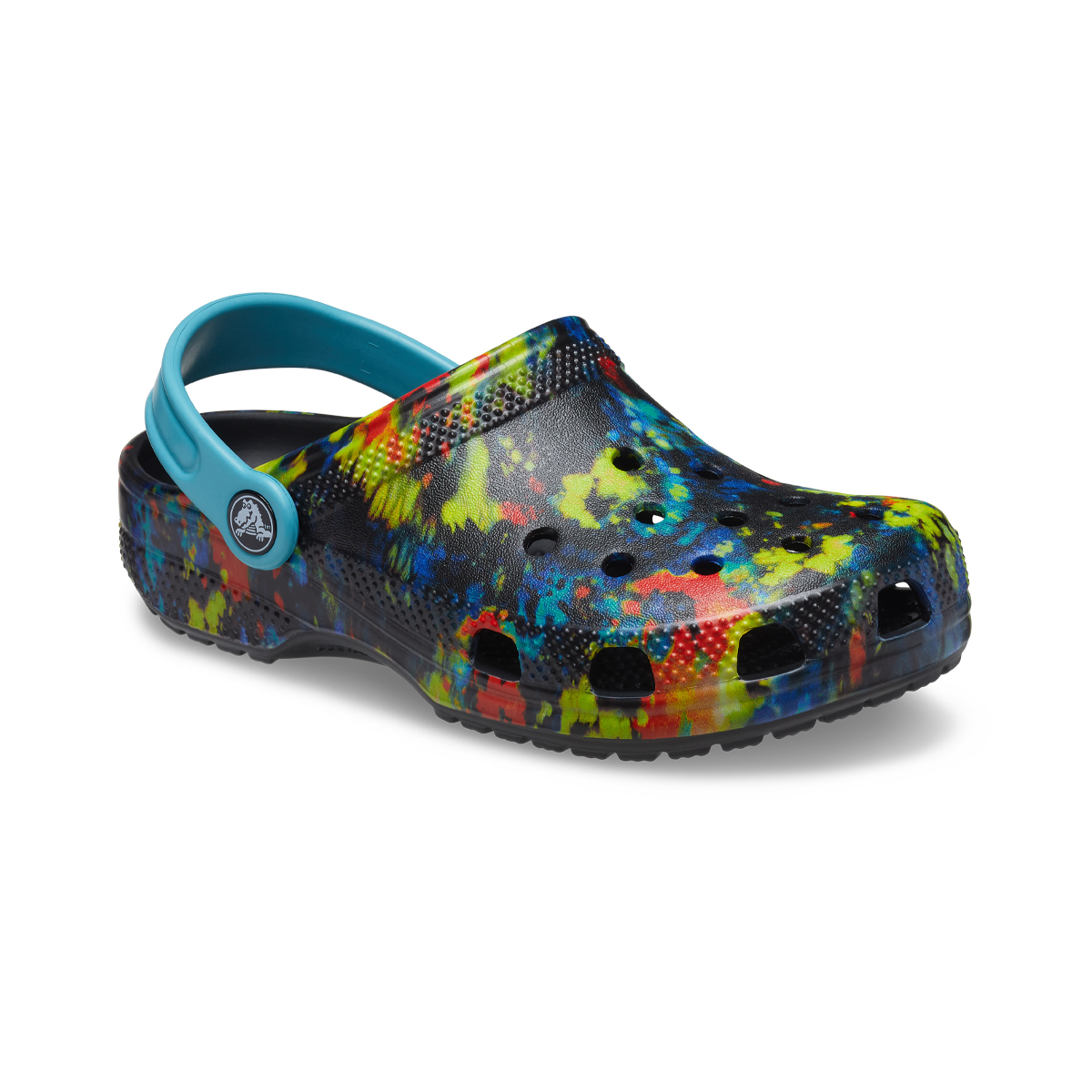 Ripley - ZUECO CROCS CLASSIC TIE DYE GRAPHIC NIÑO TURQ TONIC/MULTI
