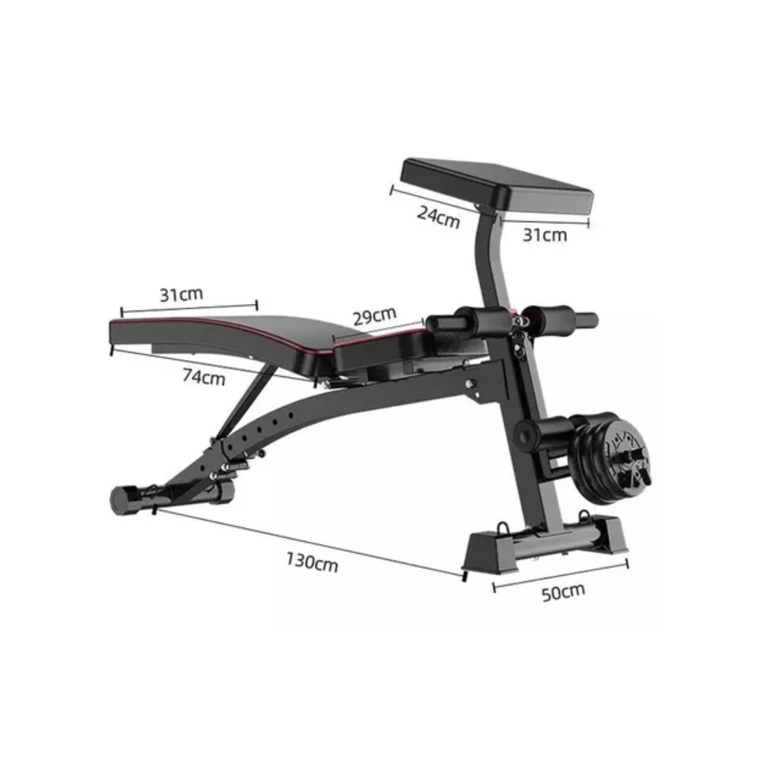 Ripley - BANCA MULTIFUNCIONAL RECLINABLE PECHO BRAZO Y PIERNA