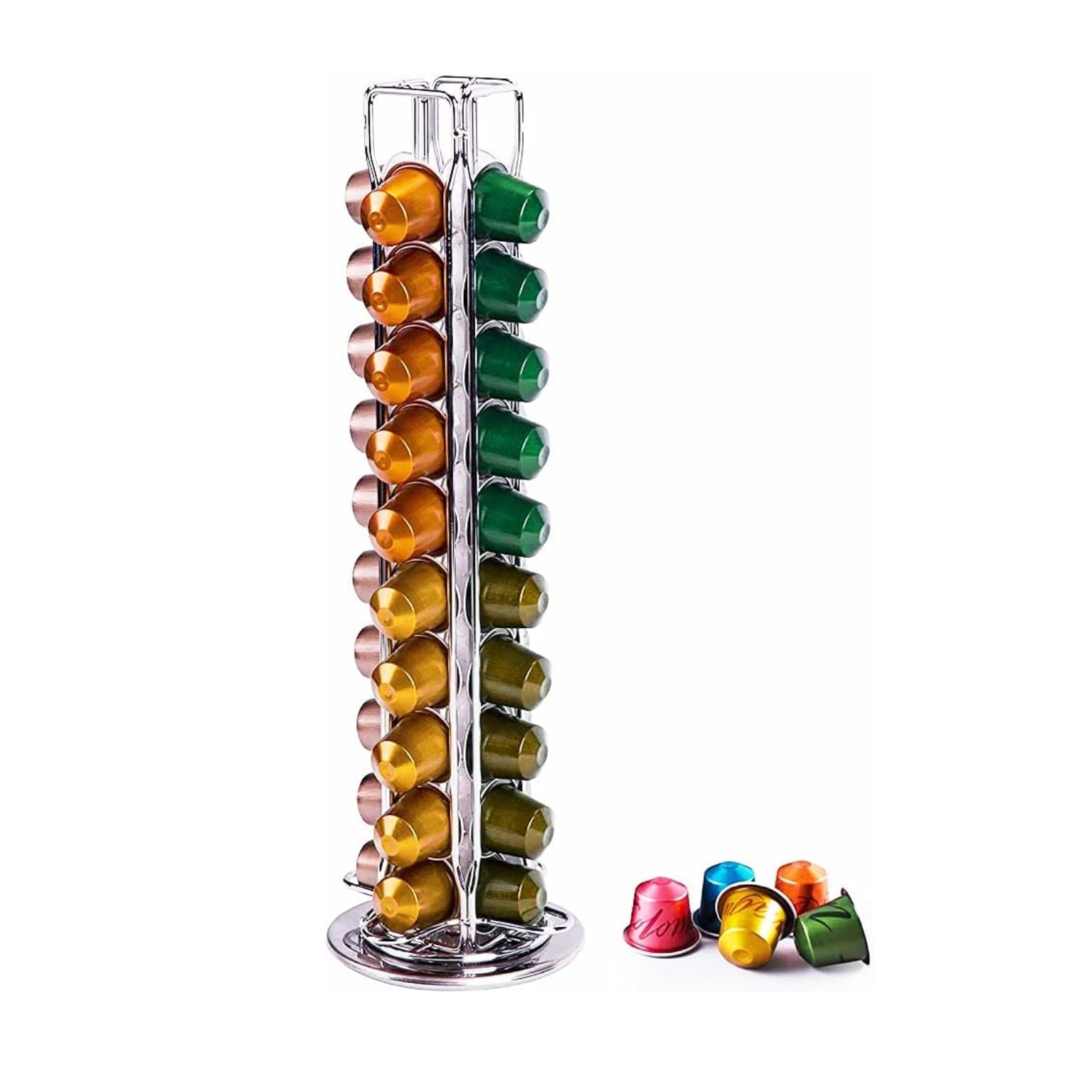 PORTA 40 CÁPSULAS IMPORTCLICK HOG.452 NESPRESSO GIRATORIO 36X11 CM METAL