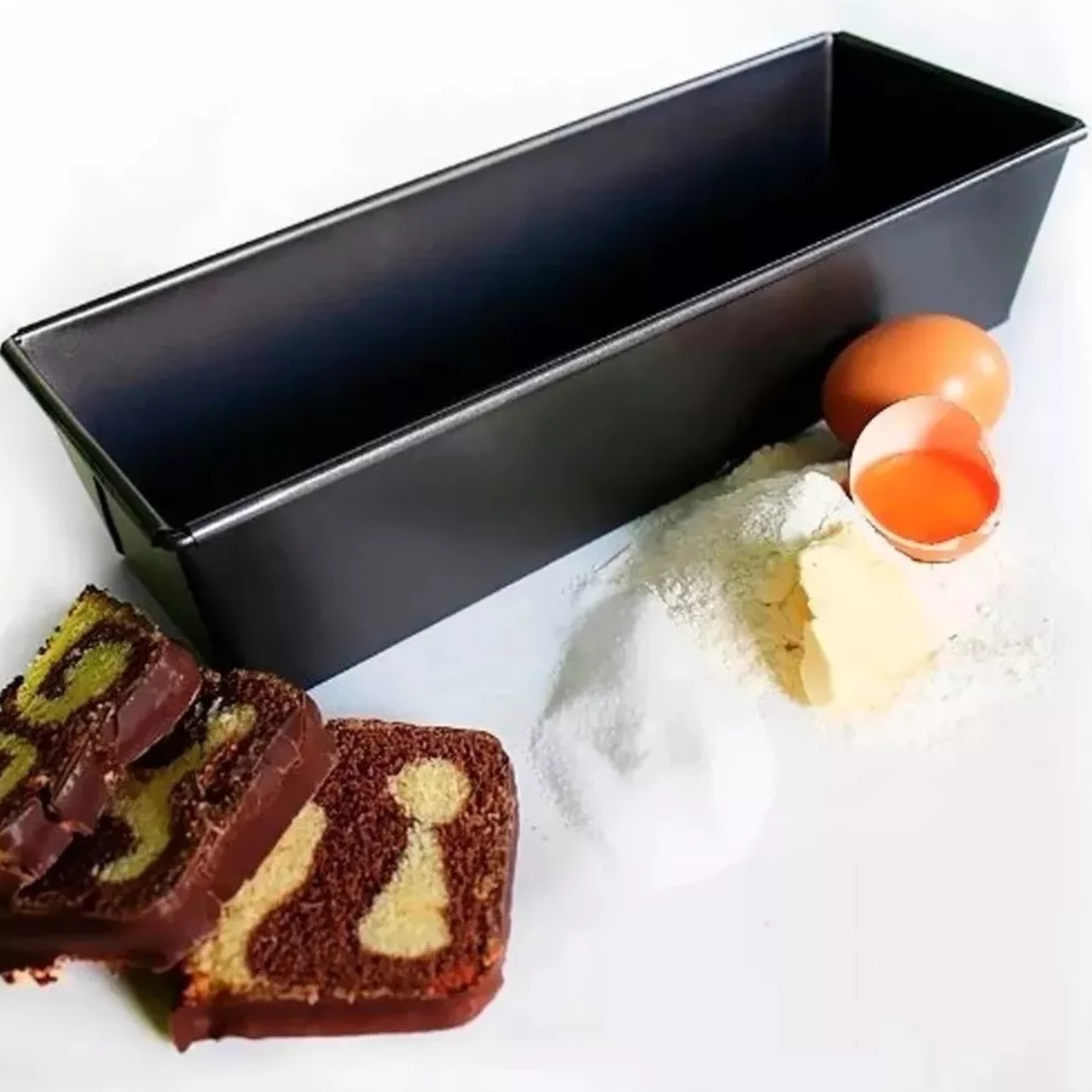 Ripley - PACK 2 MOLDES RECTANGULAR QUEQUES PAN ANTIADHERENTE 30 CM