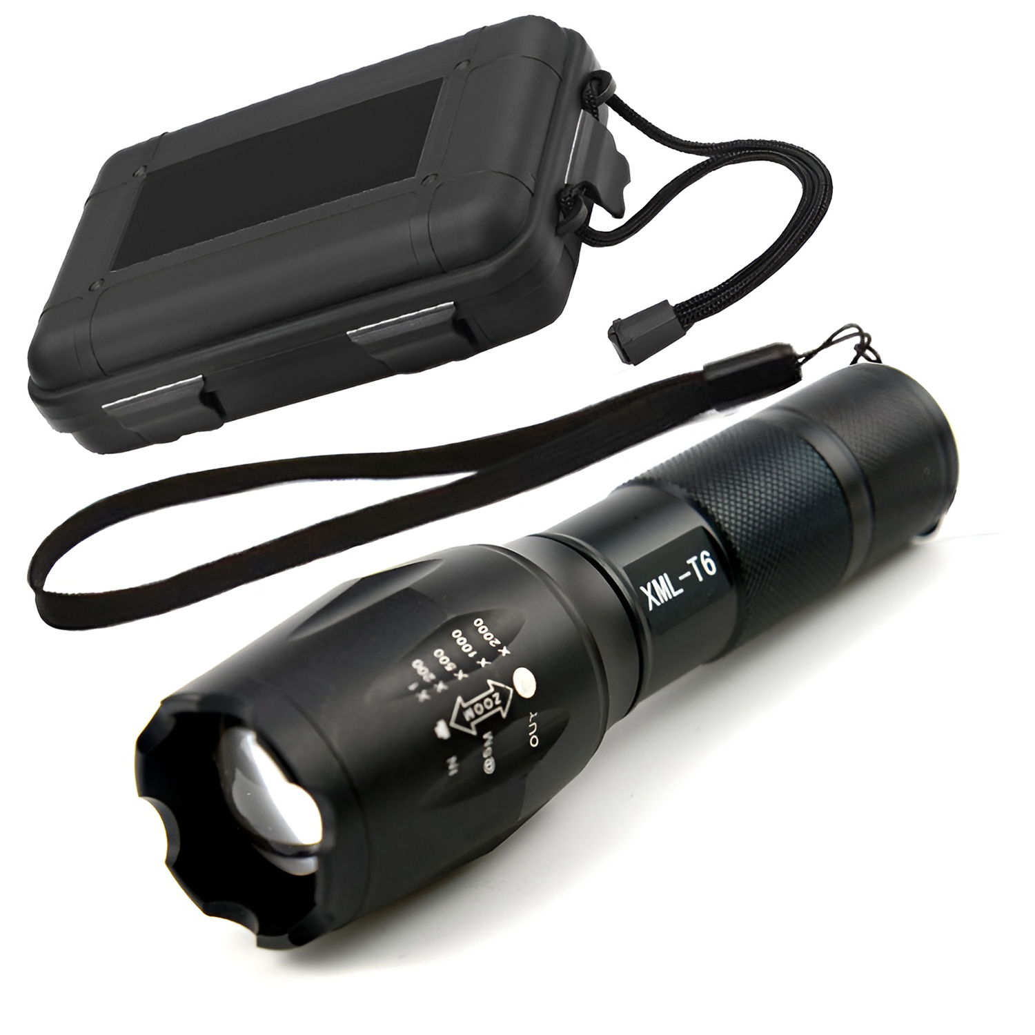 LINTERNA LED ZOOM POTENTE RECARGABLE LARGO ALCANCE
