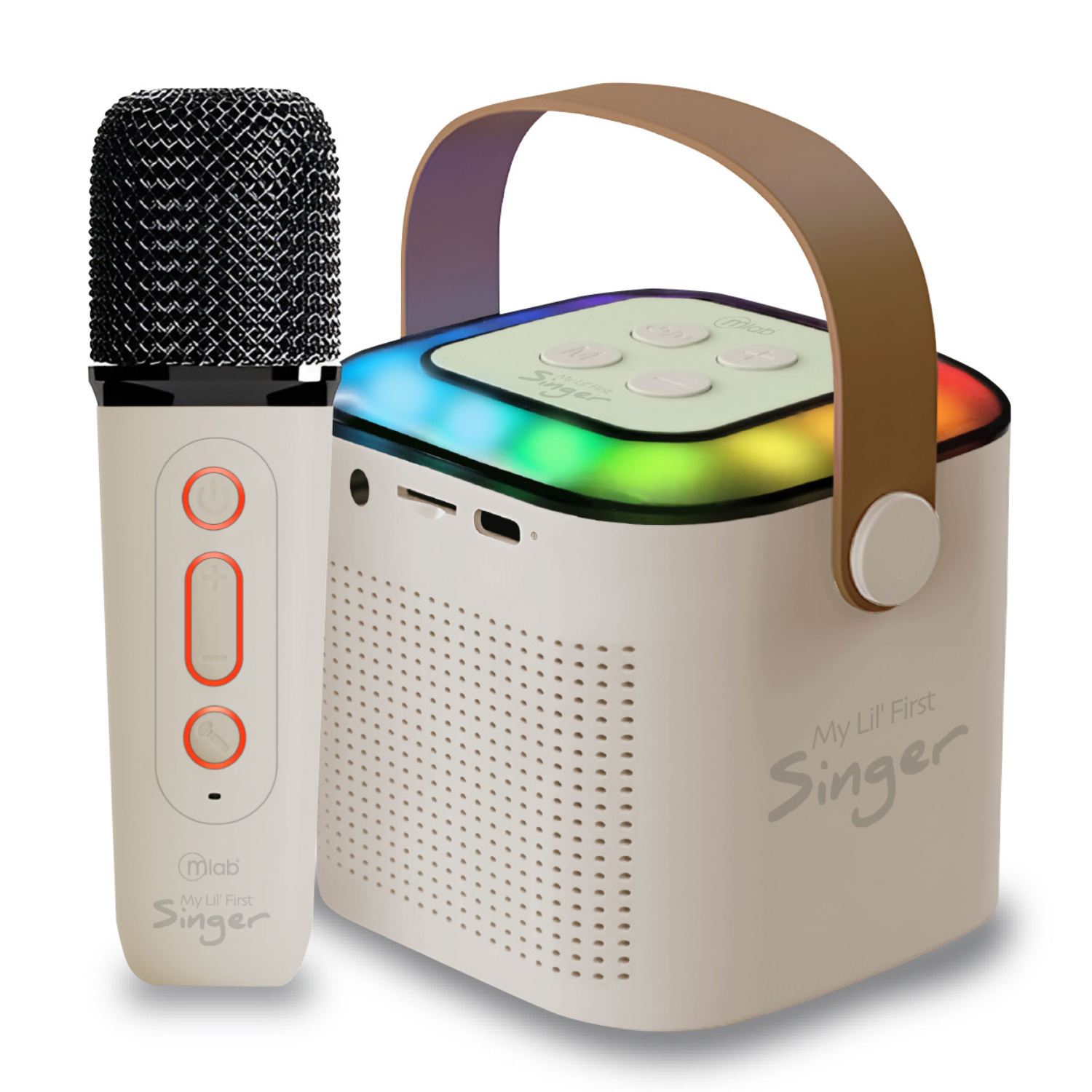 PARLANTE BLUETOOTH MLAB MY LIL FIRST SINGER KARAOKE RGB CON MICRÓFONO ...