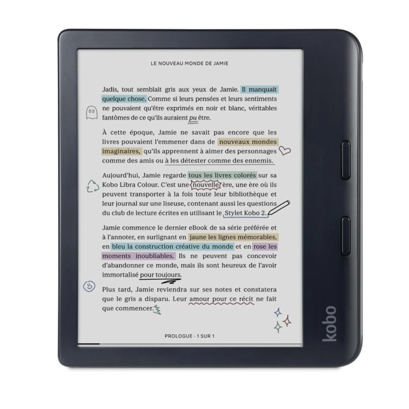 LECTOR E READER KOBO LIBRA COLOUR HD 7' - 32GB - NEGRO