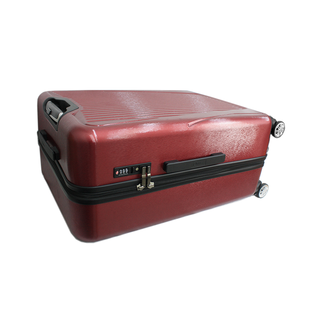 SET TRES MALETAS RÍGIDAS ROJA APT QRUBBER