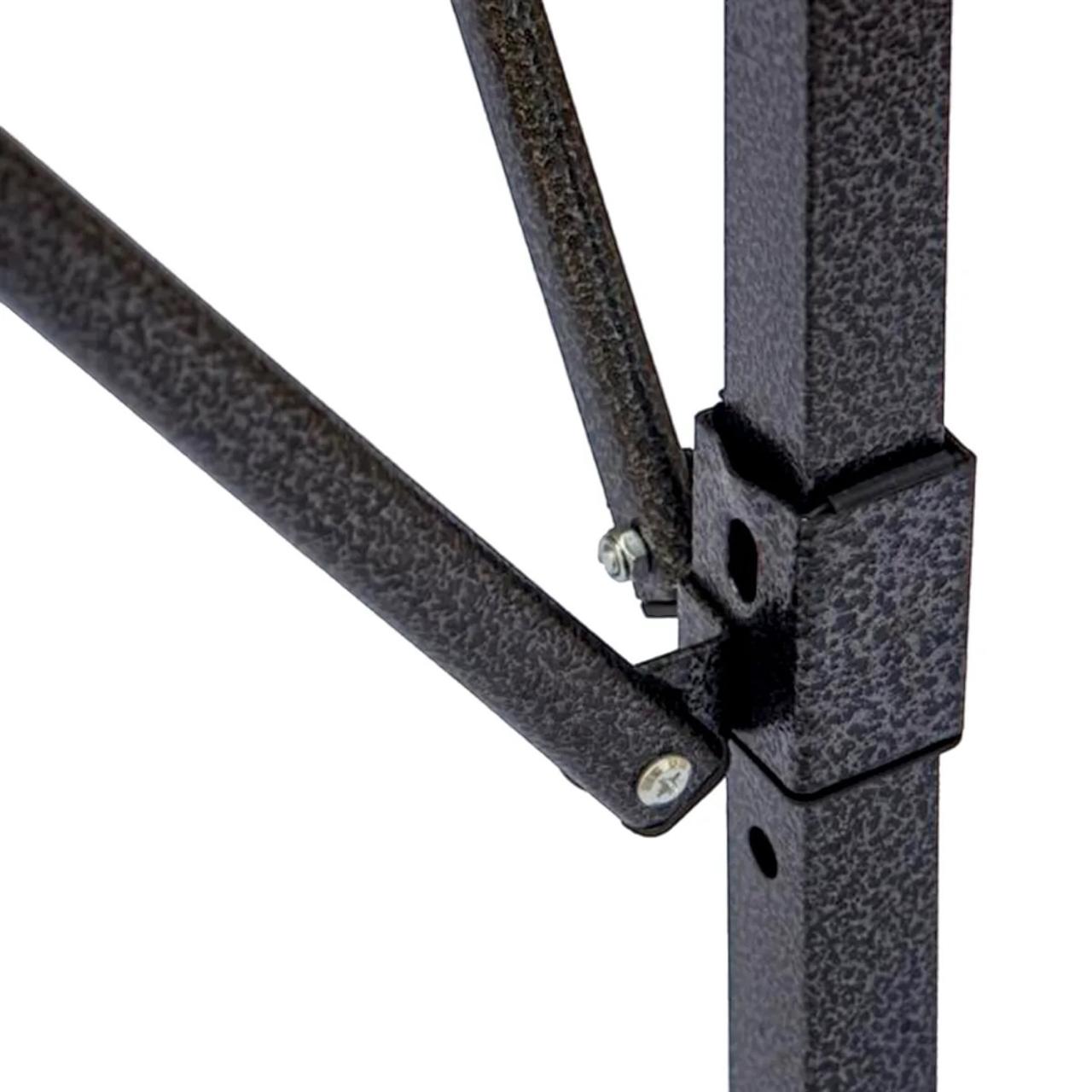 Ripley - TOLDO PVC PLEGABLE ACERO EXTERIOR 3X3 MTS AZUL QRUBBER