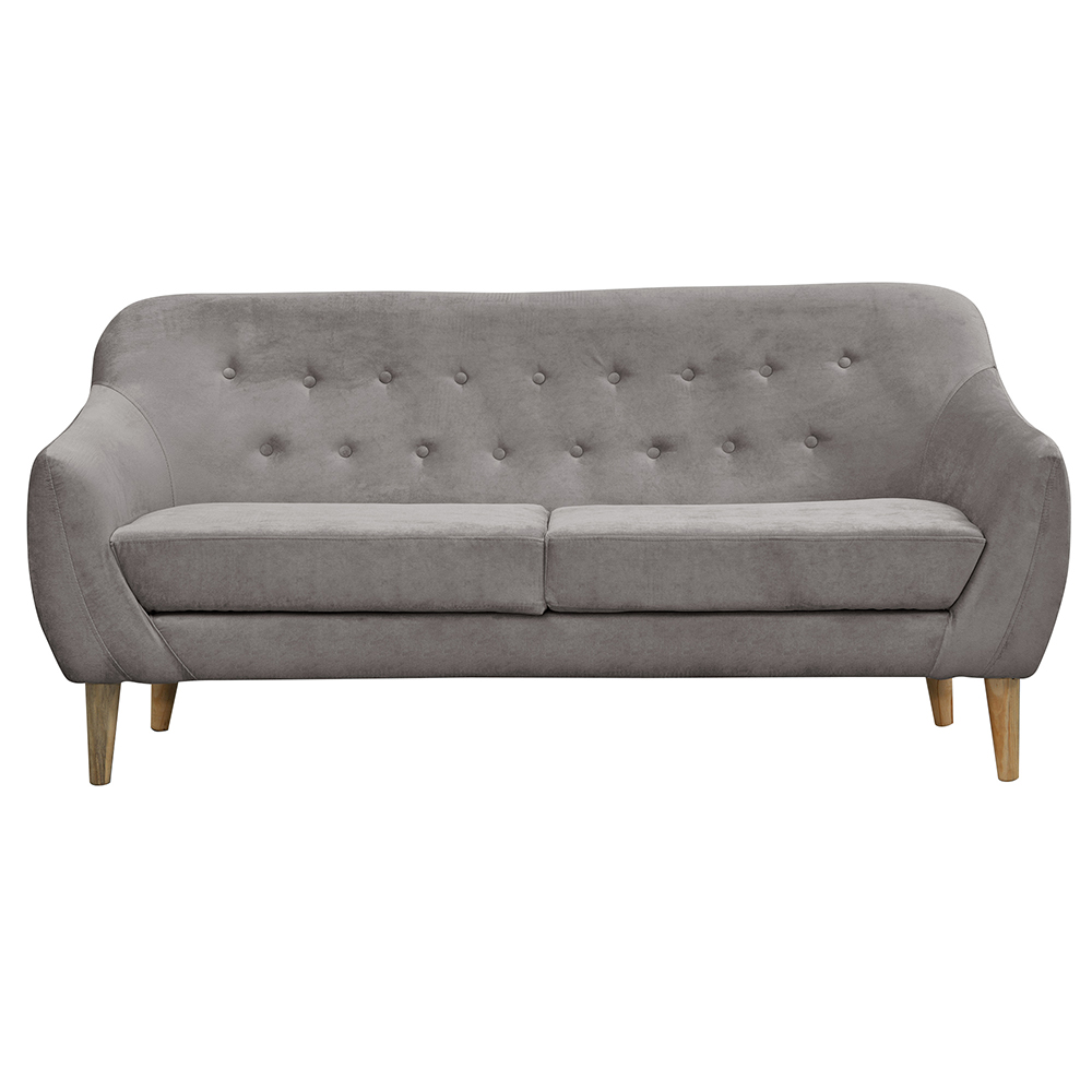 SOFÁ MASEL NORWAY FELPA GRIS 3C NORWEY 185 X87X90