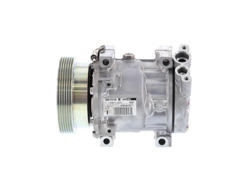 COMPRESOR DE A/C SANDEN SD7V16 6PK 12V 125MM TAPA VP CLIO (OE) 6201