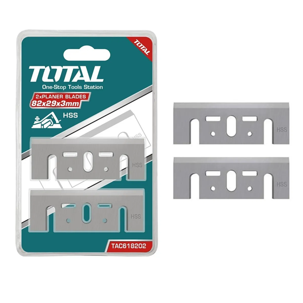 CUCHILLA REPUESTO CEPILLO ELECTRICO X2 UNIDADES 82MM TOTAL TAC618202