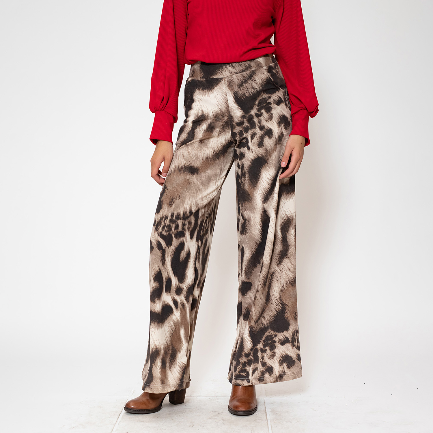 Ripley - PALAZZO REBECA ANIMALPRINT NATALIA SEGUEL