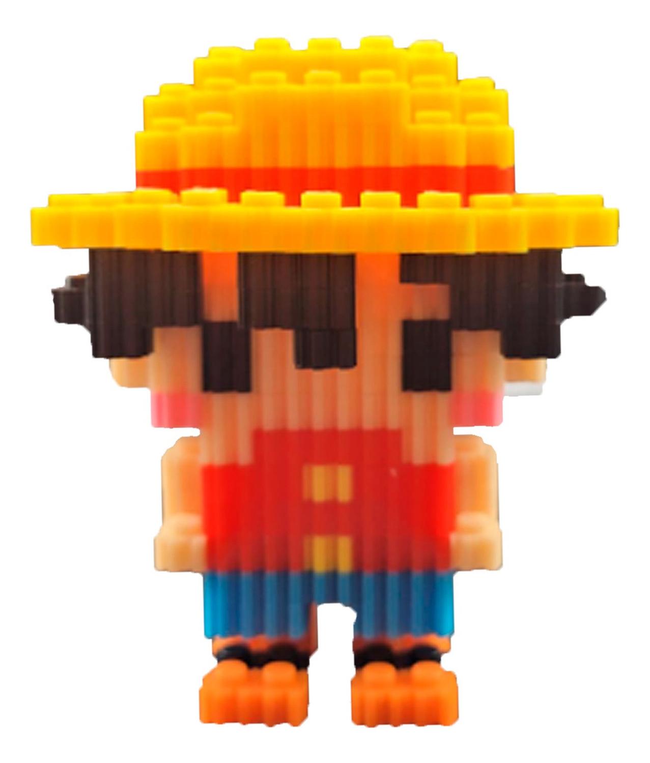 Ripley - ARMABLE 3D MICRO BLOCKS LUFFY 10CM 489 PIEZAS