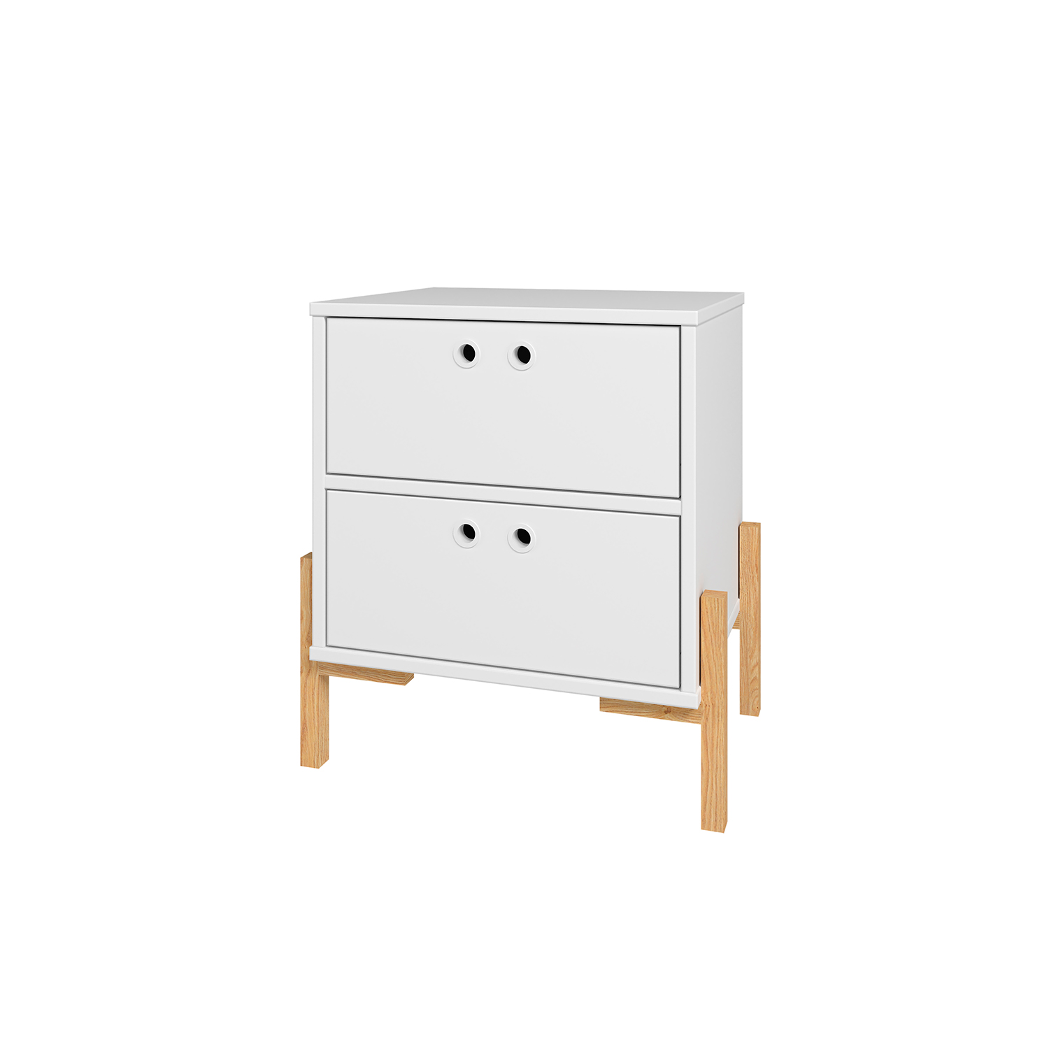 Ripley - VELADOR HOGA CORNER MDP 2 CAJONES BLANCO