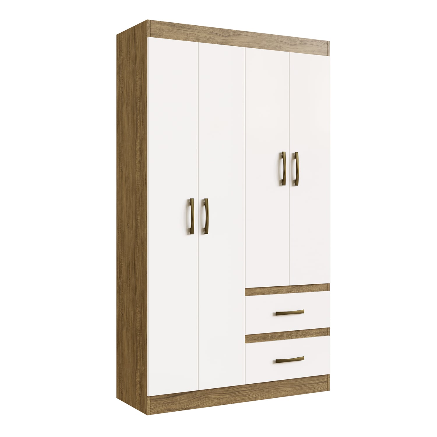 Ripley - CLÓSET 4 PUERTAS 2 CAJONES DALLAS CANELA BLANCO INVIERNO