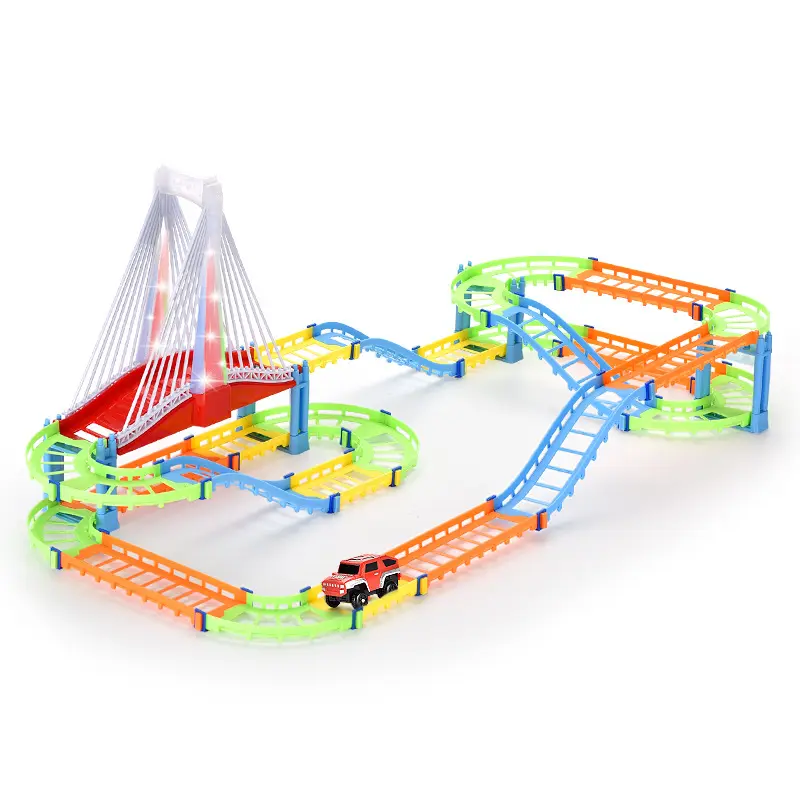 PISTA DE AUTO 85 PIEZAS AUTOPISTA CON AUTO MINI RC