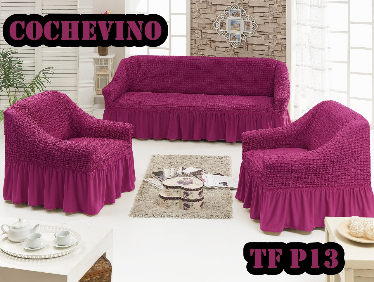 Ripley - FUNDA CUBRE SOFA SILLON CUADRILLE TURCO 3 PIEZAS