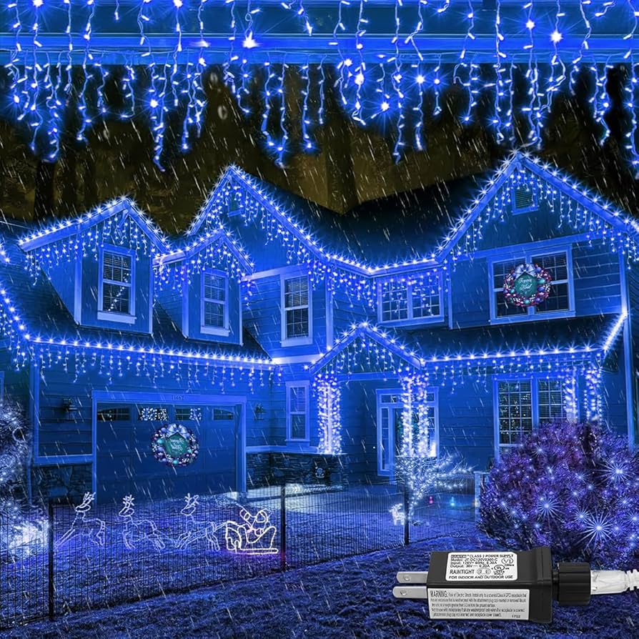 Ripley - LUCES CASCADA 400 LED LUZ CALIDA 10 METROS DECORACION NAVIDAD ...