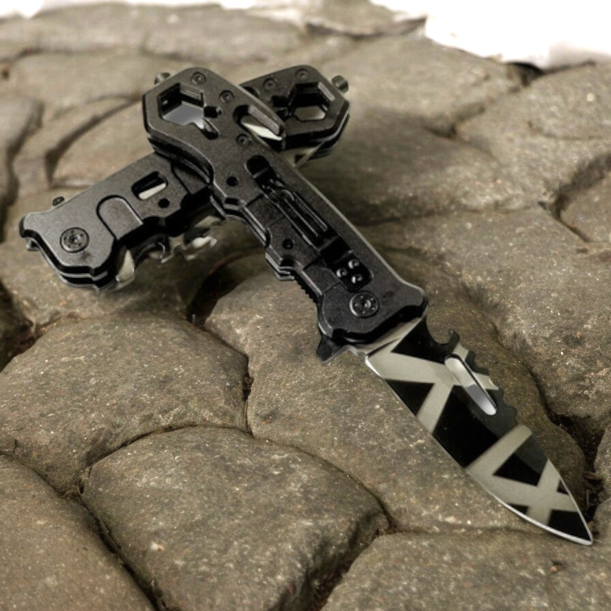 Ripley - NAVAJA CUCHILLO ASISTIDO MULTIFUNCIONAL BLACK PARACHUTE AL79
