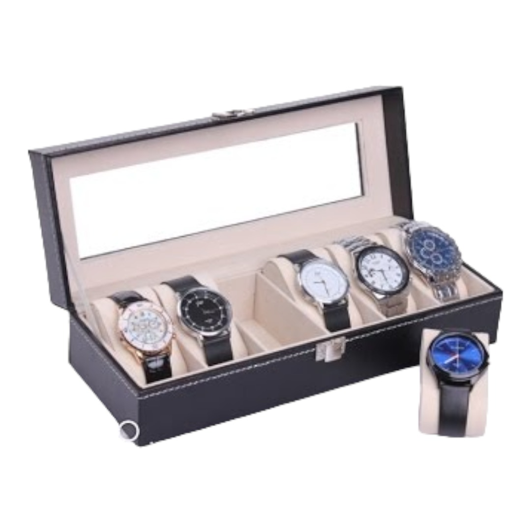Ripley - ORGANIZADOR PARA 6 RELOJES ESTUCHE PARA GUARDAR 6 RELOJES AI81