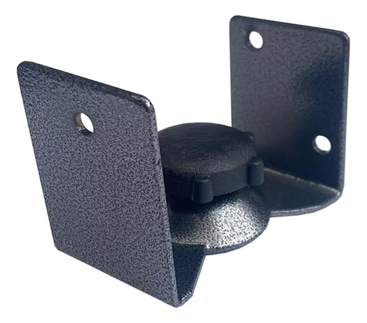 SOPORTE PARLANTE A MURO (2 UNI.), NEGRO. ATORNILLABLE. METAL