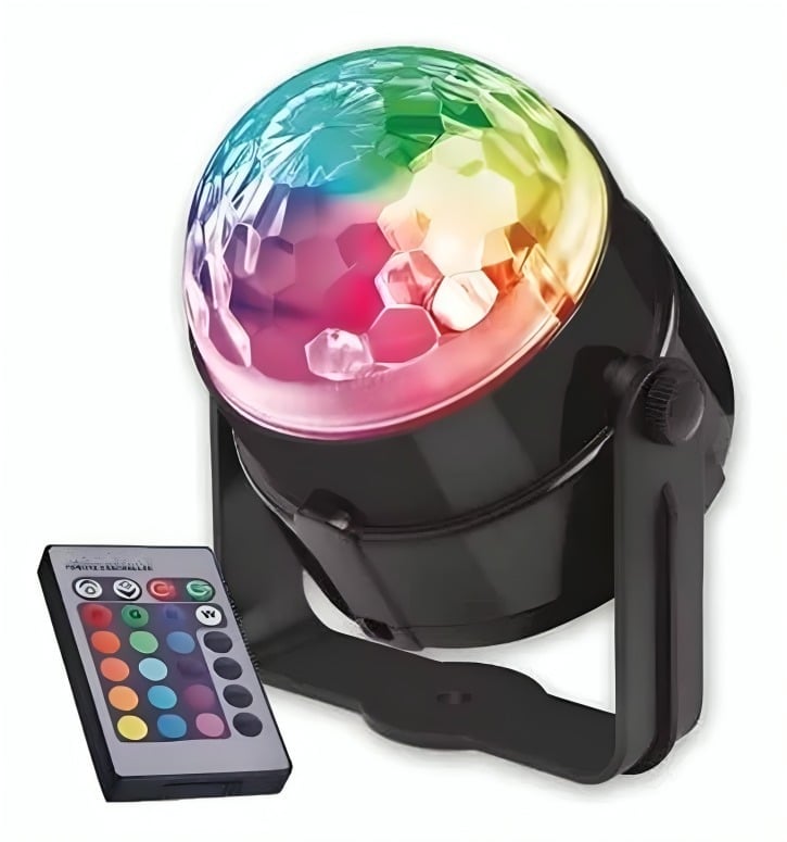 Ripley - BOLA DE LUZ LED MULTICOLOR PARA FIESTAS CON CONTROL REMOTO
