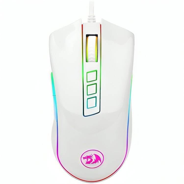 M711W MOUSE ALAMBRICO GAMER RGB COBRA WHITE