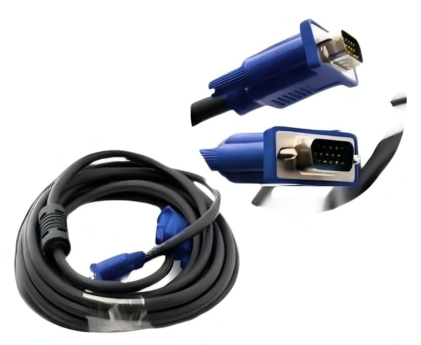 CABLE VGA IDEAL PARA CONECTAR MONITOR TV PROYECTORES 5 MTS