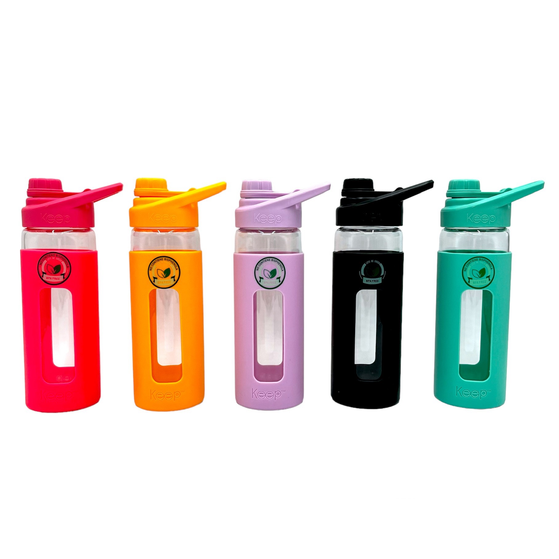 Ripley - BOTELLA VIDRIO KEEP LILA 470ML