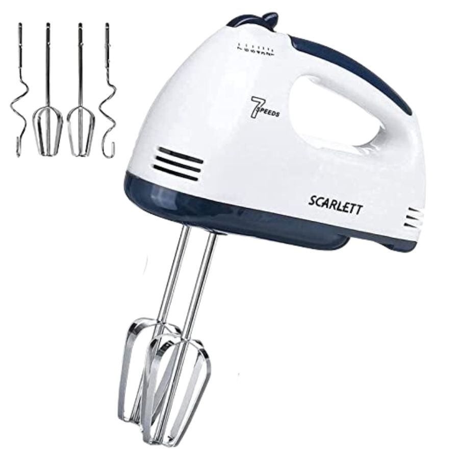 BATIDORA CLICK VENTAS 7 VELOCIDADES HAND MIXER MULTIFUNCIONAL 260W SCARLETT