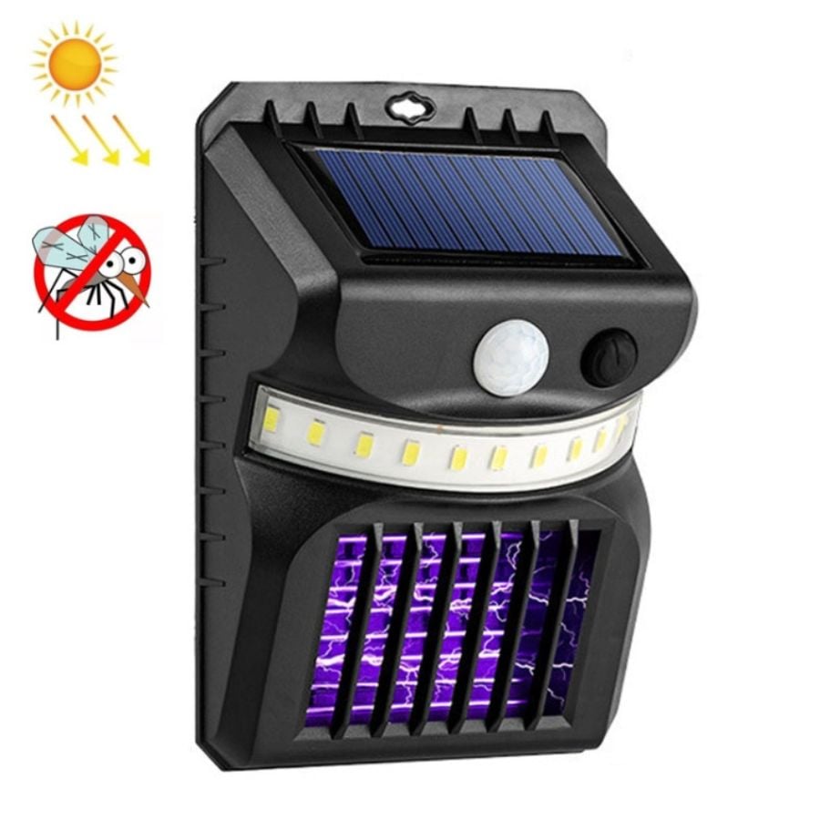 Ripley - APLIQUE SOLAR MATA MOSQUITOS LED SENSOR INTELIGENTE W7912