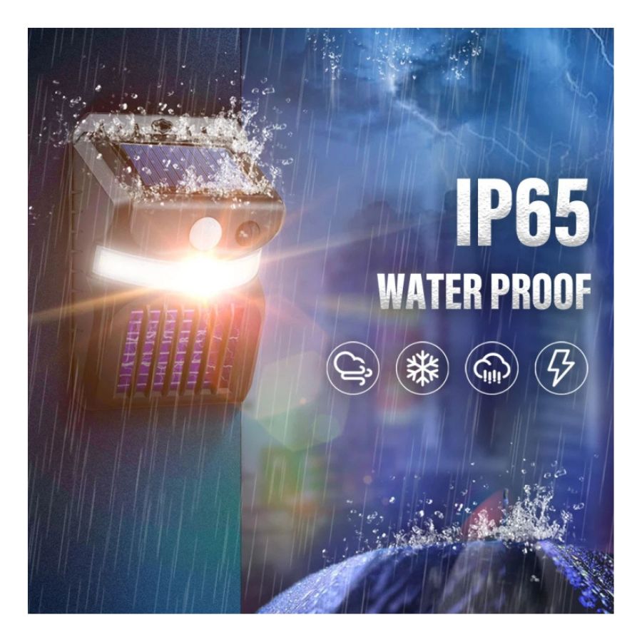 Ripley - APLIQUE SOLAR MATA MOSQUITOS LED SENSOR INTELIGENTE W7912