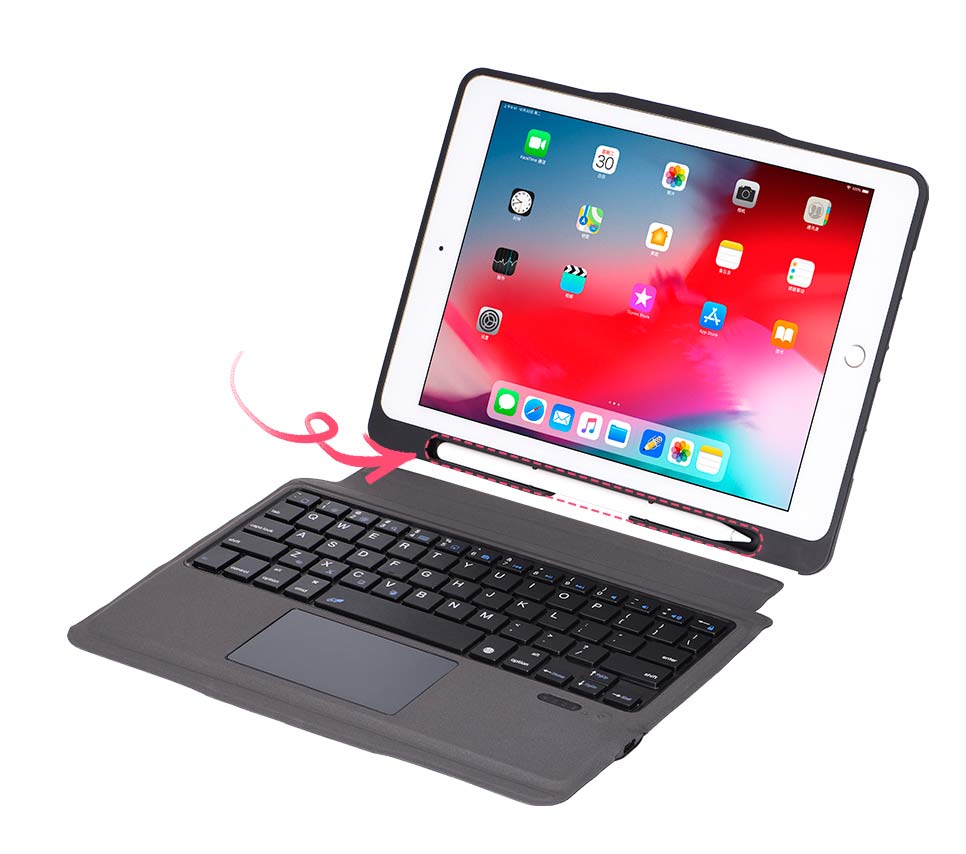 FUNDA CON TECLADO Y TOUCHPAD GUIONBAJO CHILE IPAD AIR 3RA GENERACION
