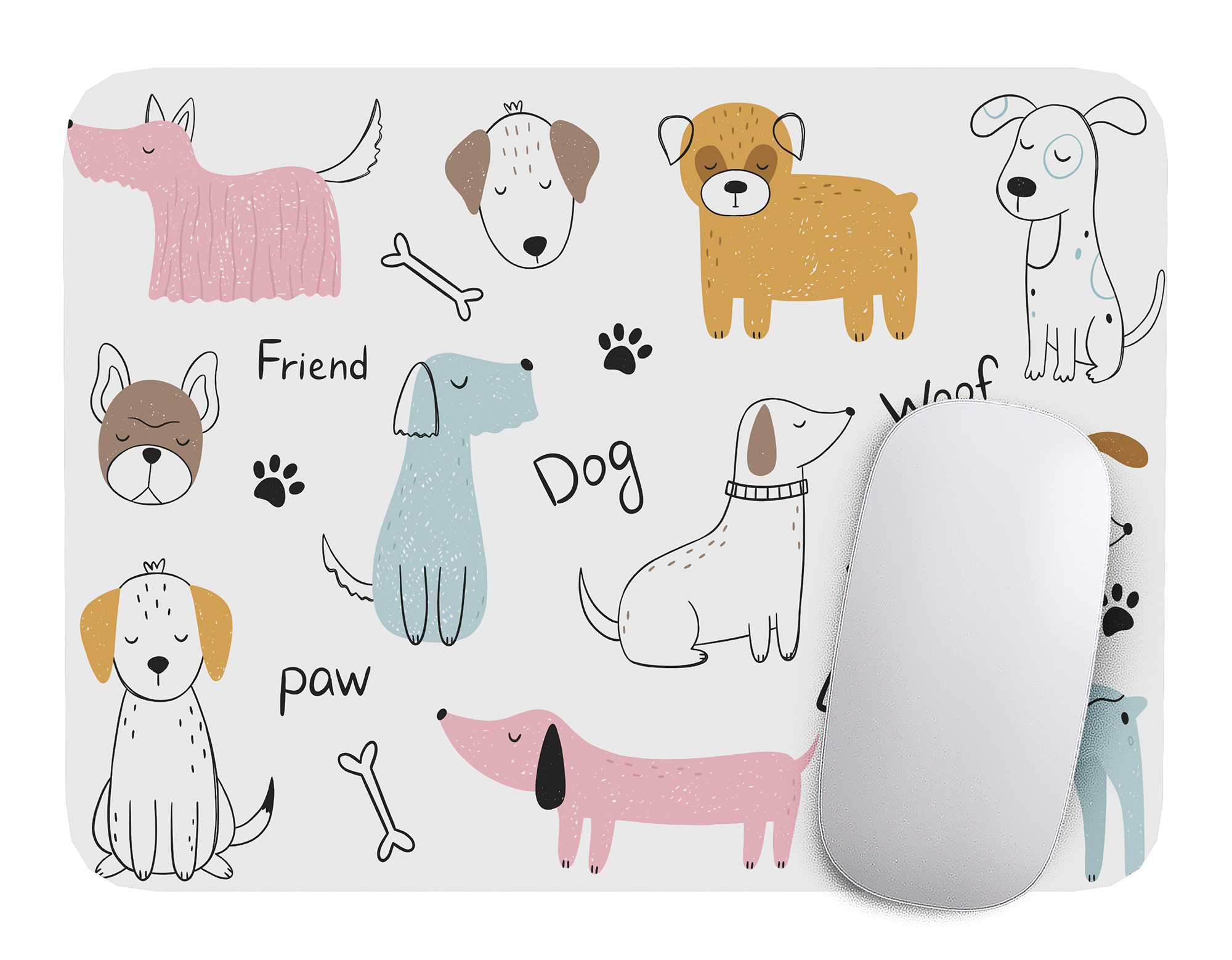 MOUSE PAD PERRITO PERRO - 17CM X 21CM D73