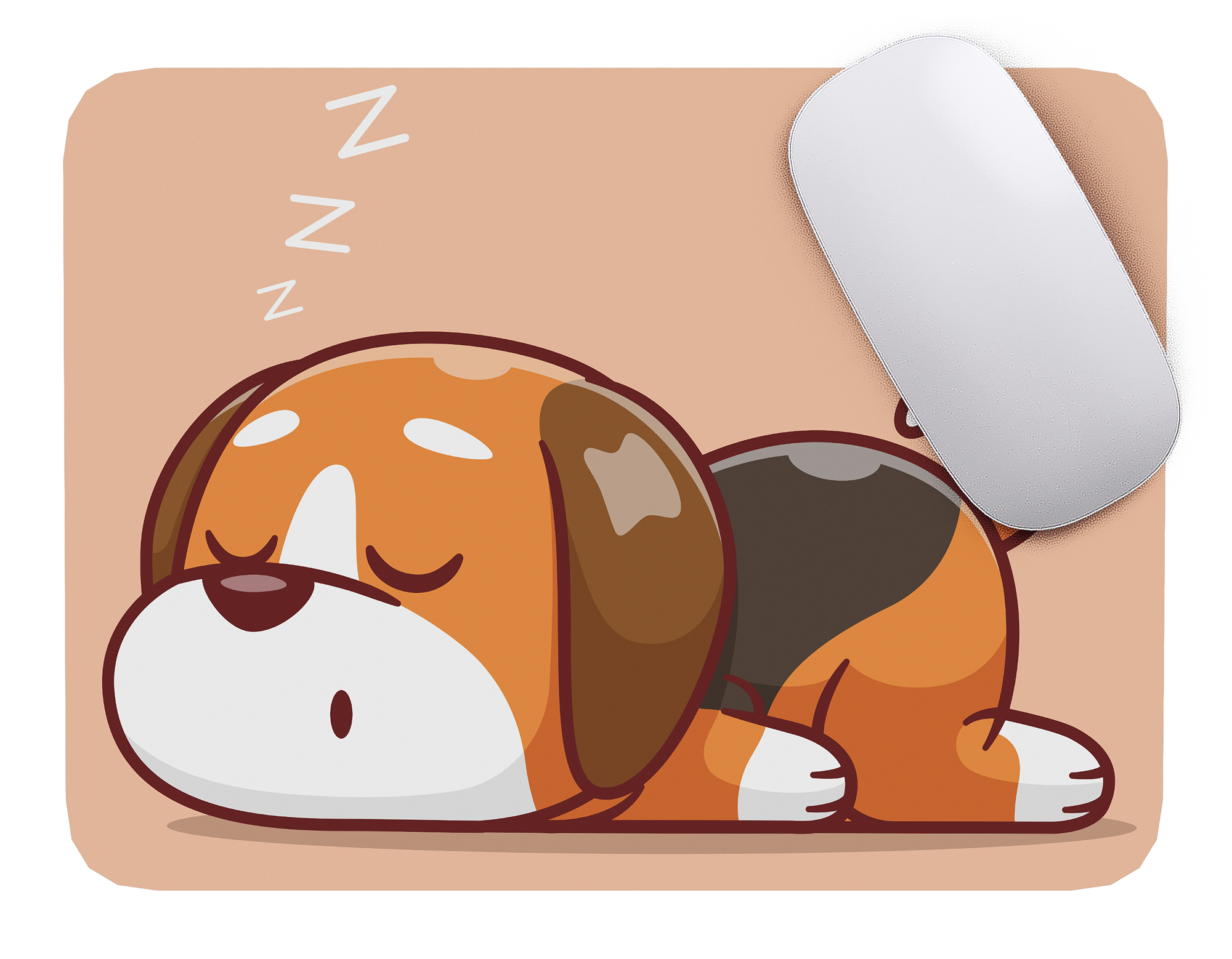 MOUSE PAD PERRITO PERRO - 17CM X 21CM D63