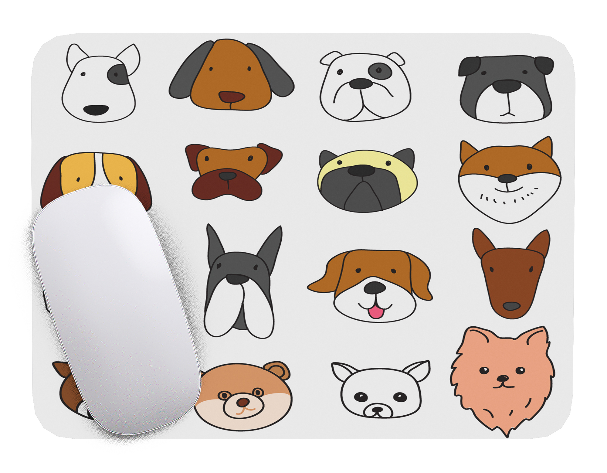 MOUSE PAD PERRITO PERRO - 17CM X 21CM D72