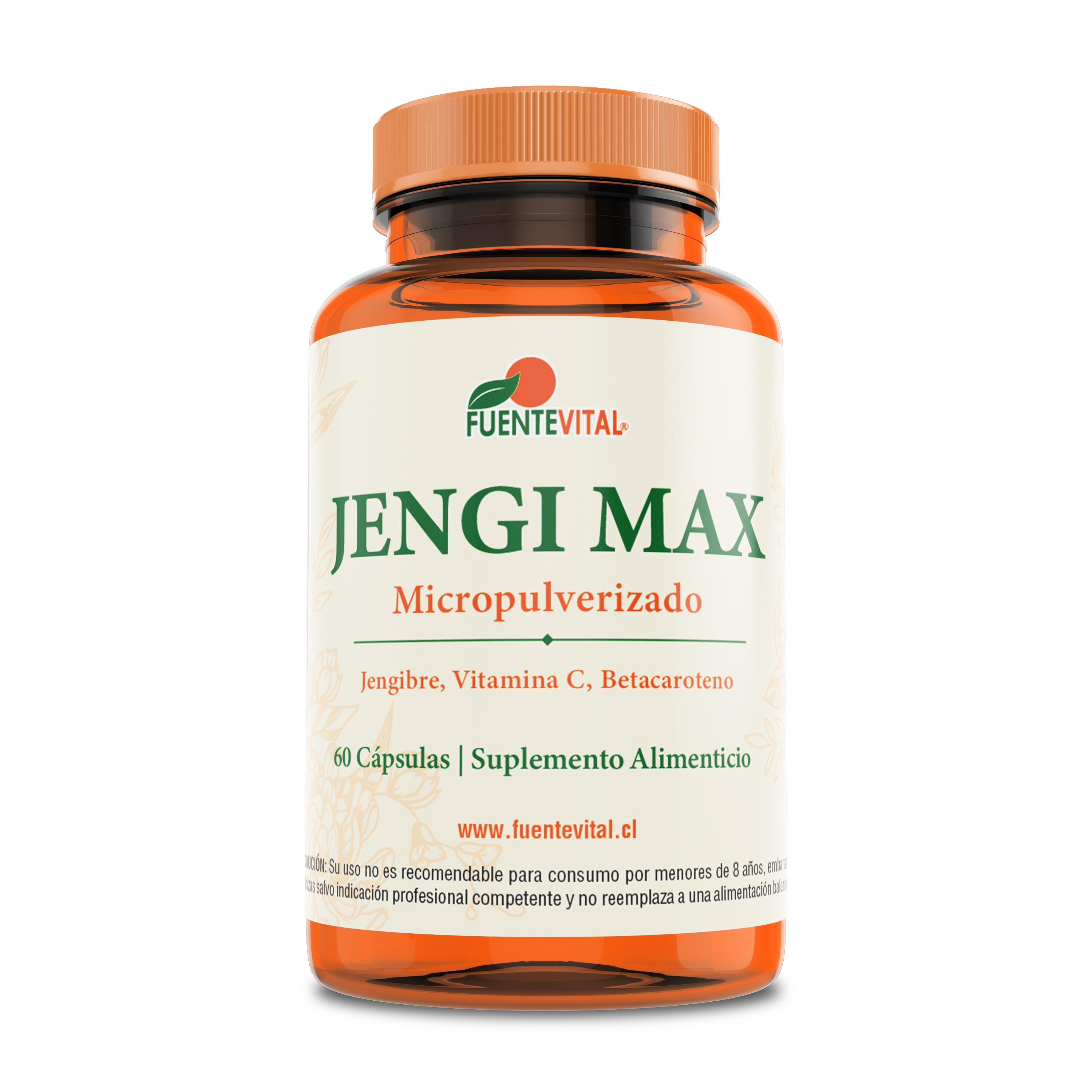 PACK 2 FRASCOS SUPLEMENTO ALIMENTICIO FUENTE VITAL JENGI MAX CAPSULAS ...