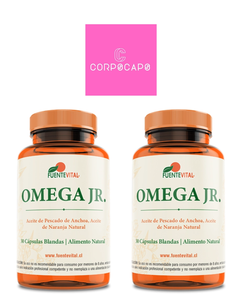 PACK DE 2 OMEGA 3 JR. CAPSULA SOFTGEL 2 FRASCOS POR 30 CAPSULAS C/U ...