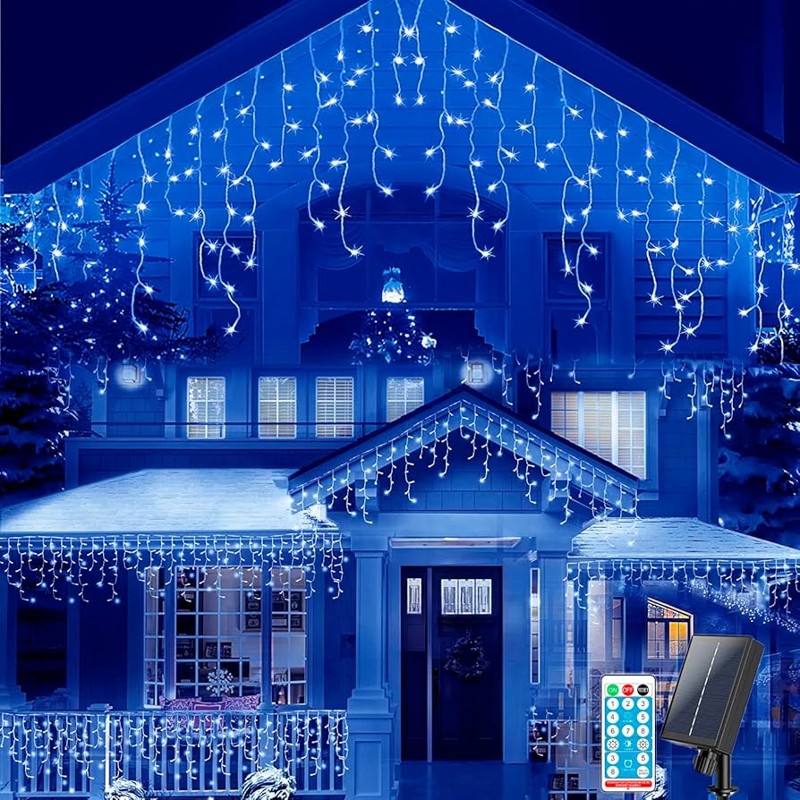 Ripley - LUCES CASCADA 400 LED LUZ CALIDA 10 METROS DECORACION NAVIDAD ...