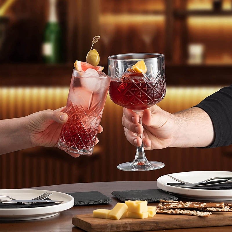 SET 4 COPAS DE VINO/ COCKTAIL 500 CC LINEA TIME TIMELESS