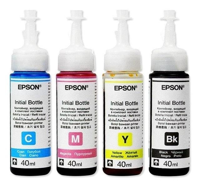 TINTA EPSON ORIGINAL PACK 4 COLORES L120 L200 L210 L355 L455