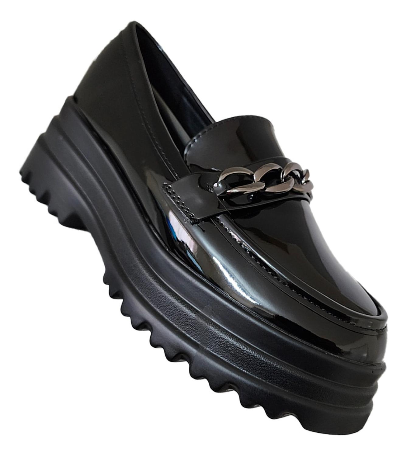 MOCASINES MUJER TEXTIL CLASICO CHAROL CON PLATAFORMA EXCLUSIVE WOMAN 7285