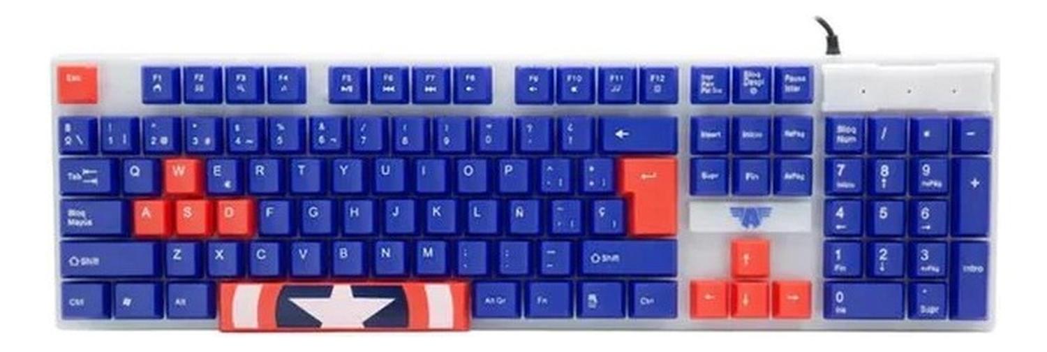 Ripley - KIT GAMER MARVEL CAPITÁN AMERICA 3EN1 TECLADO MOUSE AUDÍFONO