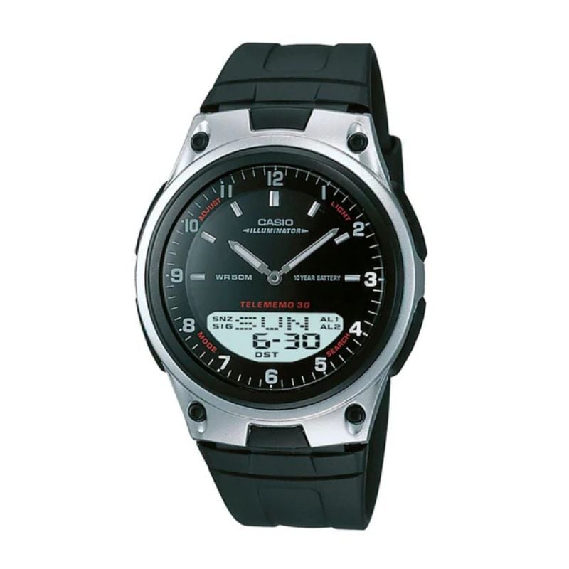 RELOJ CASIO ANALOGO-DIGITAL HOMBRE AW-80-1AVDF TELEMEMO